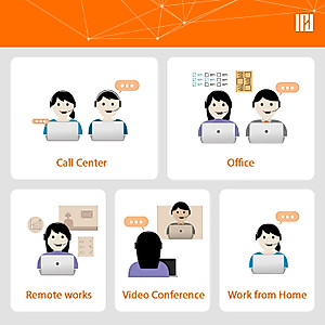 IPD IPH-255 Phone Headset with Noise cancelling Microphone for Office and call center-Compatible with Avaya 1608 1616 9601 9608 9611 9611G 9620 9621 9630 9631 9640 9641 9650 9670 J139 J159 J169 J179