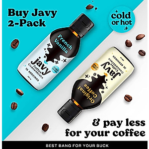 Javy Coffee Concentrate Bundle - Cold Brew Coffee, Perfect for Instant Iced Coffee, Cold Brewed Coffee and Hot Coffee - Original & Vanilla