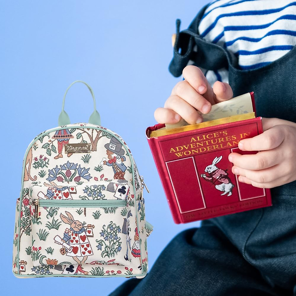 Signare Tapestry Casual Backpack Rucksack Women School Bags with Floral Design (Poppy, DAPK-POP)