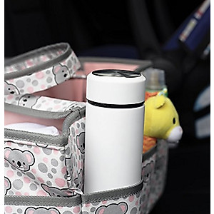 Stainless Steel Water Bottle Tumblers: BPA Free, Vacuum Insulated Travel Mug with Lid and Removable Fruit and Tea Filter  for Hot or Cold Beverages - 17 oz. Infuser Bottles Set of 2 (Black and White)