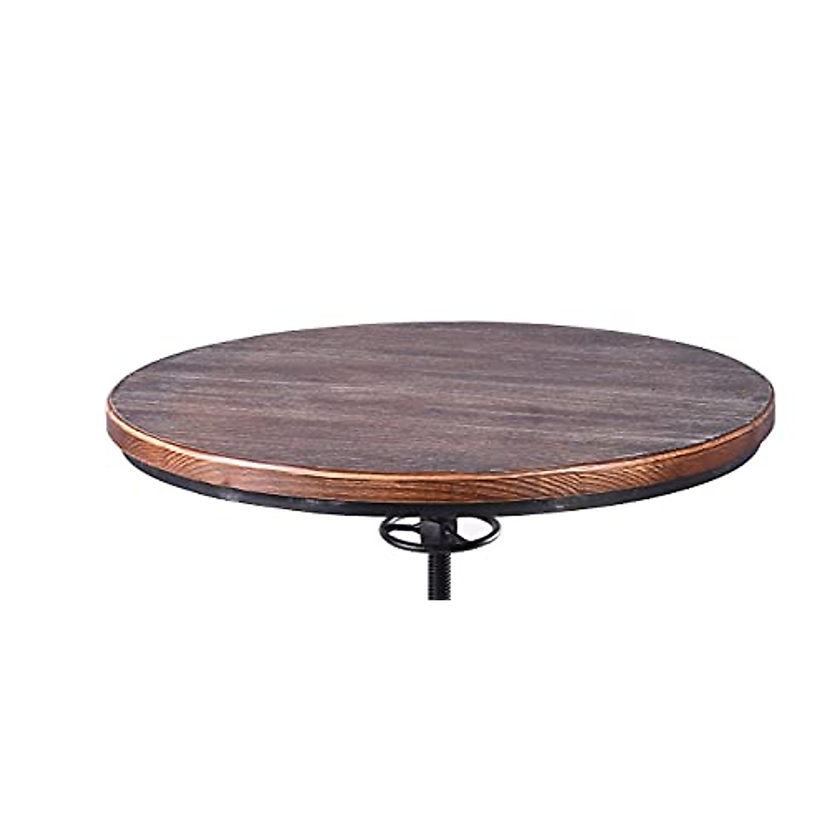 FUBIRUO 3 Piece Pub Dining Set, Modern Round bar Table and Stools for 2 ，Kitchen Counter Height Wood Top Bistro Pub Table Easy Assemble for Dining Room, Kitchen, Living Room