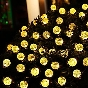 Bedroom Party Holiday Lighting Decoration Crystal Balls Solar Light Outdoor Decorative Garland Lamps for Home Garden
