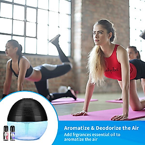 ap airpleasure Water-Based Purifier Air Washer, Air Revitalizer & Freshener, Air Fresher with 6 Colorful lights for Rooms (Black)