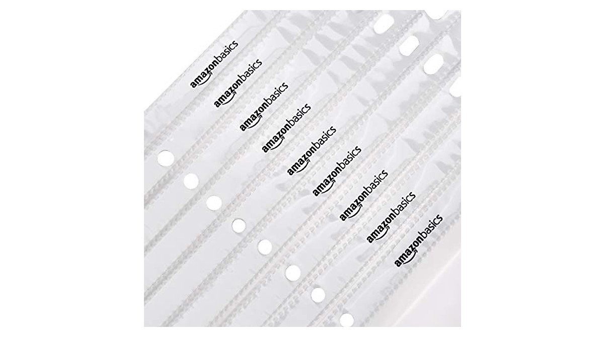 Amazon Basics Clear Sheet Protectors 3 Ring Binder 100-Pack