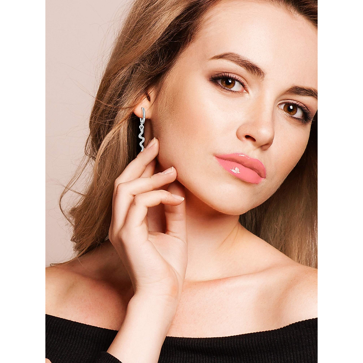 12 Pairs Dangle Hoop Earrings Aesthetic Huggie Earrings with Charms Small Drop Pendant Hoop Earrings for Women (Silver)