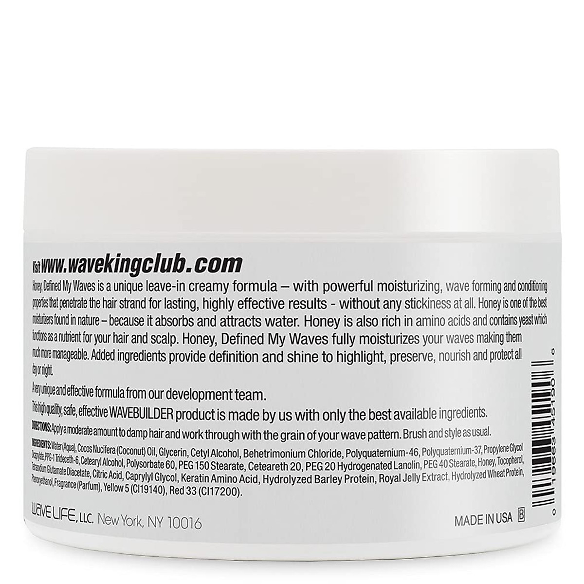 Wave King x Wavebuilder Honey, Defined My Waves Moisture Rich Wave Defining Treatment Conditioner