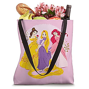 Disney Princess Belle Rapunzel Ariel Pink Tote Bag