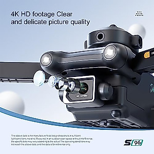 RHOOTZ S96 Foldable OAS Drones with 4K Camera for Adults Beginners, Mini FPV RC Quadcopter UAV for Kids Toys Gifts, with Altitude Hold, Headless Mode, Gesture Camera, Track Flight, Gravity Sensor