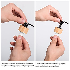 17 oz Hand Soap Dispenser Empty Glass Lotion Pump Bottles, Refillable Liquid Dish Soap Bottles for Bathroom, Kitchen Sink, Black, 2 Pack