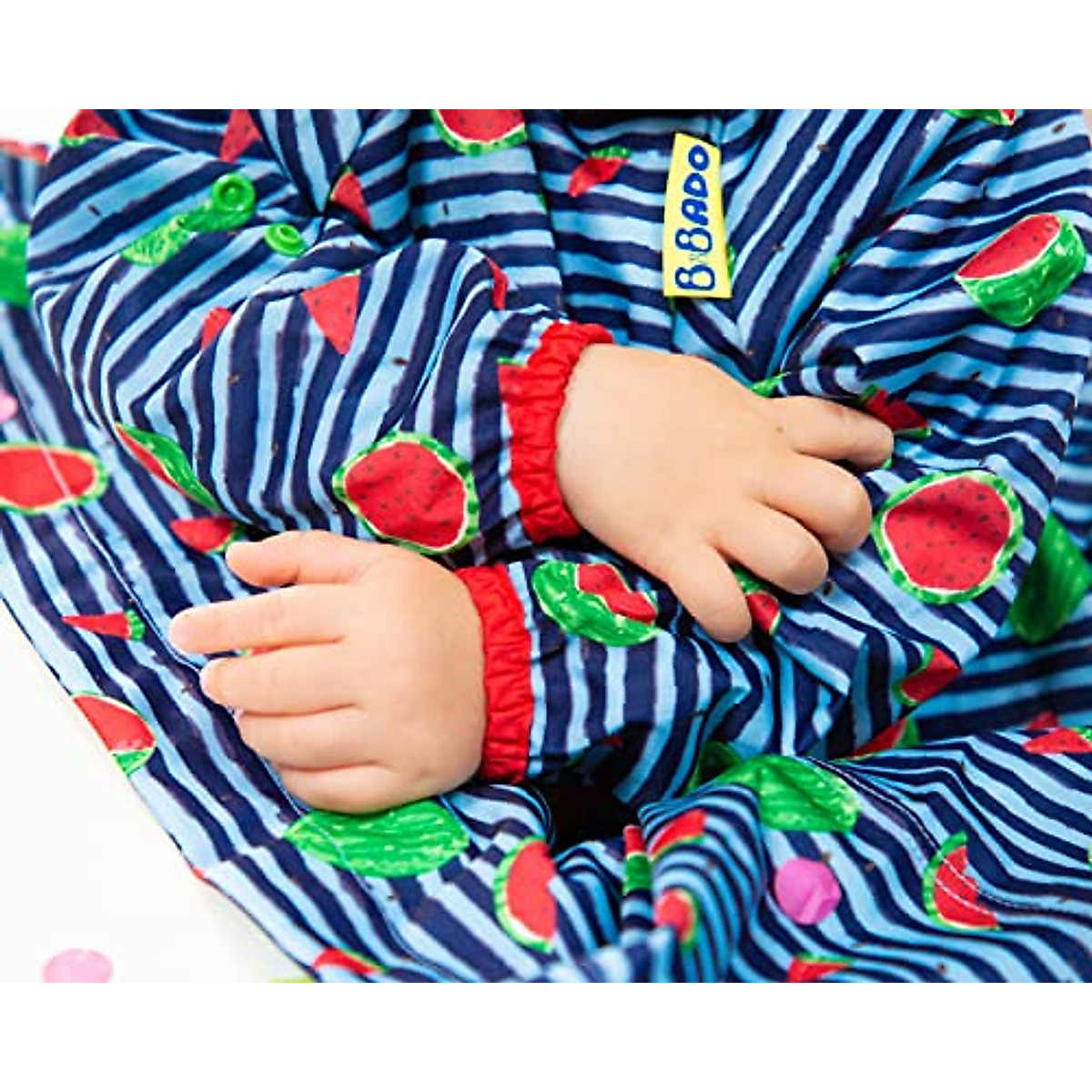 BIBaDO - Coverall Baby Feeding Bibs, Long Sleeve Bib, Easy to Clean Baby Bibs for Eating, Adjustable High Chair Catch All Sleeved Bibs, Toddler Bib