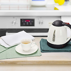 Jennice House Dish Cloths Dish Towels Set, Cotton Waffle Weave Kitchen Towels, Ultra Soft Absorbent Hand Towels in Large Size, Set of 3 (Green Set)