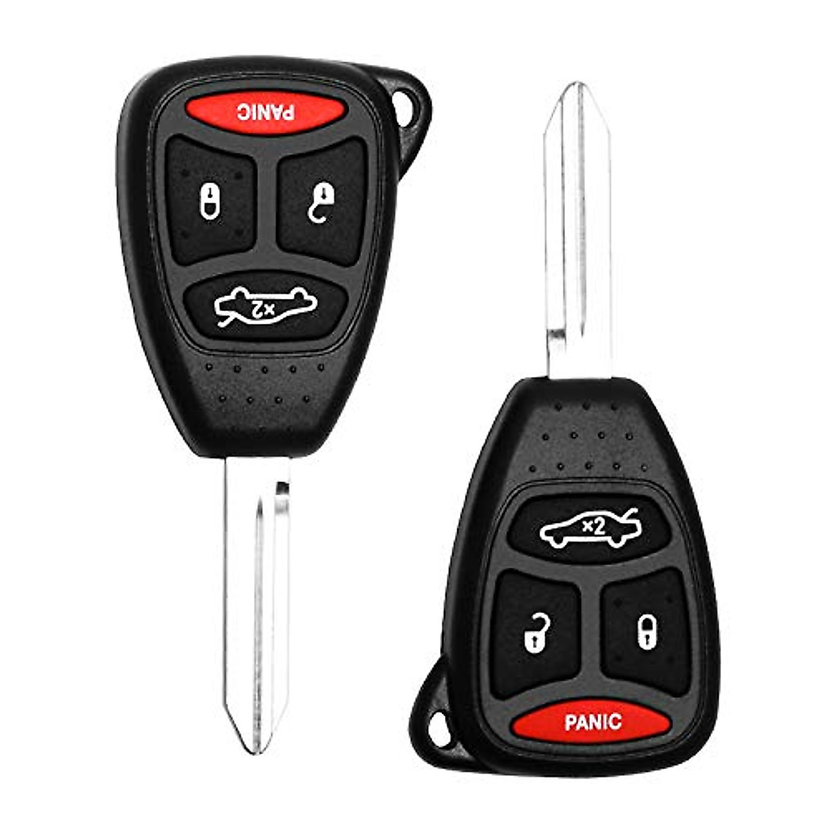 Key Fob Keyless Entry Remote Fit for Chrysler 300 2005-2007, Aspen 2007-2009, Dodge Charger 2006-2007, Durango 2007-2009, Jeep Commander 2006-2007, Grand Cherokee 2005-2007 (KOBDT04A, OHT692427AA)