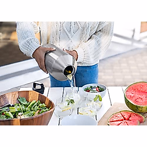 128 OZ BPA-Free Lid Stainless-Steel Insulated Metal Water Bottle Thermos | 24 HR Temperature Retention Hot And Cold | Portable For Outdoor Travel | Leakproof Coffee Carafe Container | The Lobo