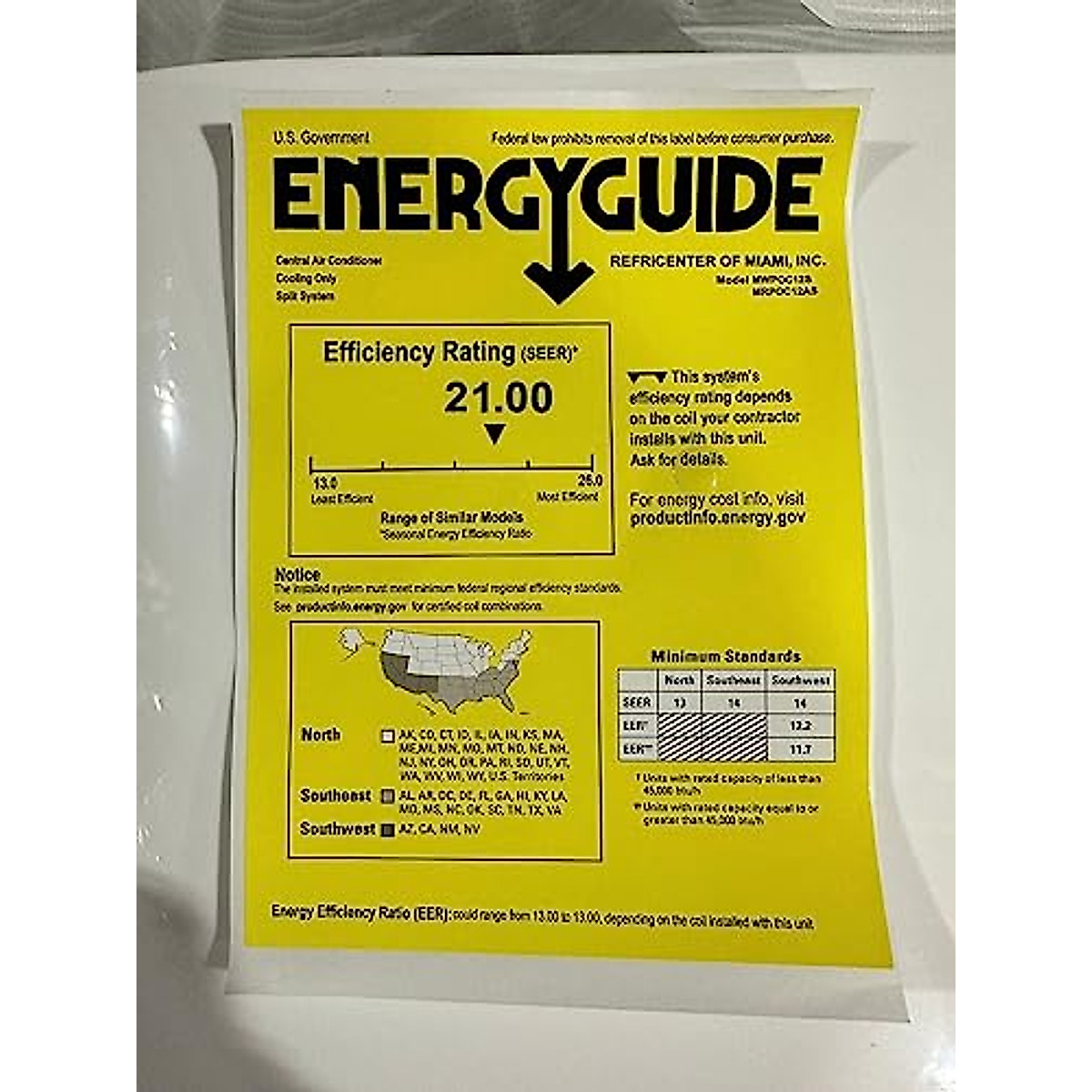 12000 BTU 21 SEER Classic Air Conditioner Mini Split INVERTER Ductless 220V COLD ONLY