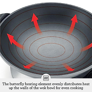Breville BEW600XL Hot Wok, Brushed Stainless Steel