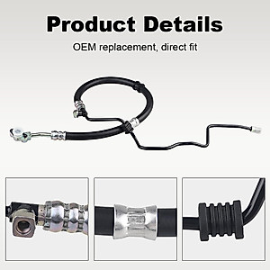 WMPHE Compatible with Power Steering Pressure Hose Assembly Honda Pilot V6 3.5L 2005 2006 2007 2008, Replace OEM 53713S9VA01, M14 x 1.5 Connector Screw