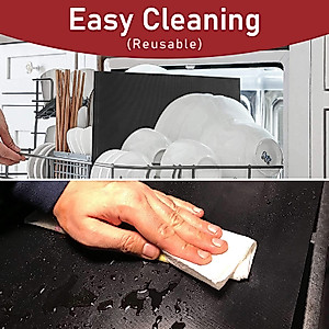 RENOOK Oven Liners for Bottom of Oven, 3 Pack Non-Stick Oven Liner Mats, Protecting Bottom of Oven/Gas Stove, Reusable, BPA and PFOA Free, 15.75"x23"