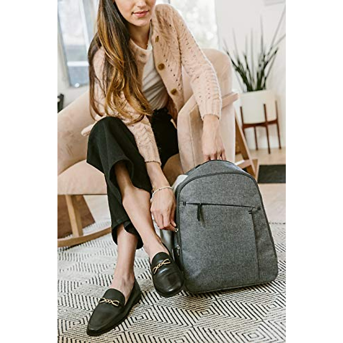 UPPAbaby Changing Backpack - JAKE (black/black leather)