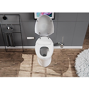 ELLAI Smart Toilet Comfort Height Elongated Intelligent toilet with Auto Open/Close Lid, One Piece Toilet with Bidet Build in and Warm Seat, Auto Flush in 1.28-GPF, White