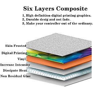 Skin for Ps5 Controller, 3pcs Whole Body Vinyl Decal Cover Sticker for PlayStation 5Controller (PS5 Controller #6)