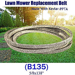 WEPECULIOR Lawn Mower Deck Blades Cutting Tranmission Drive Belt for Cub Cadet 954-0642,Troy Bilt,MTD 754-0642, 954-0642,Toro 112-0933,Wright Mfg. 71460096,Hustler 784322 5/8" x138" Made with Kevlar