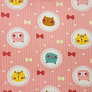 Cat Fabric Squares for Kids,Baby Girl Charm Packs for Quilting,100% Cotton Fabric 42-5" Quilt Squares for Sewing SZRUIZFZ