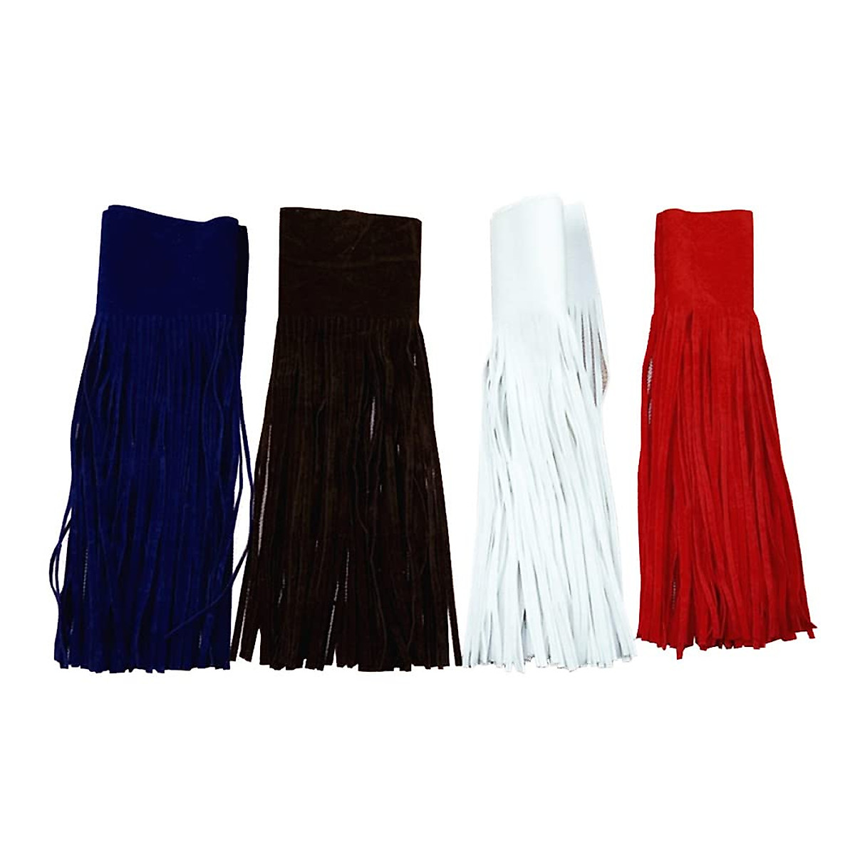 Tong Gu 2 Yards Double-Sided Faux Suede Tassel Fringe Trim DIY Skirt Dress Fringing Hem Bag Sewing Craft (Black,Width 12 in/30 cm)