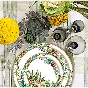 16-Piece Dinnerware Sets, Round Dinner Plates , Scratch Resistant, Lead-Free, Microwave, Oven, and Dishwasher Safe