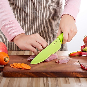 Perkin Chef Knife Kitchen Knife with Sheath Cooking Knife Stainless Steel with Non Stick Coating Ergonomic Handle