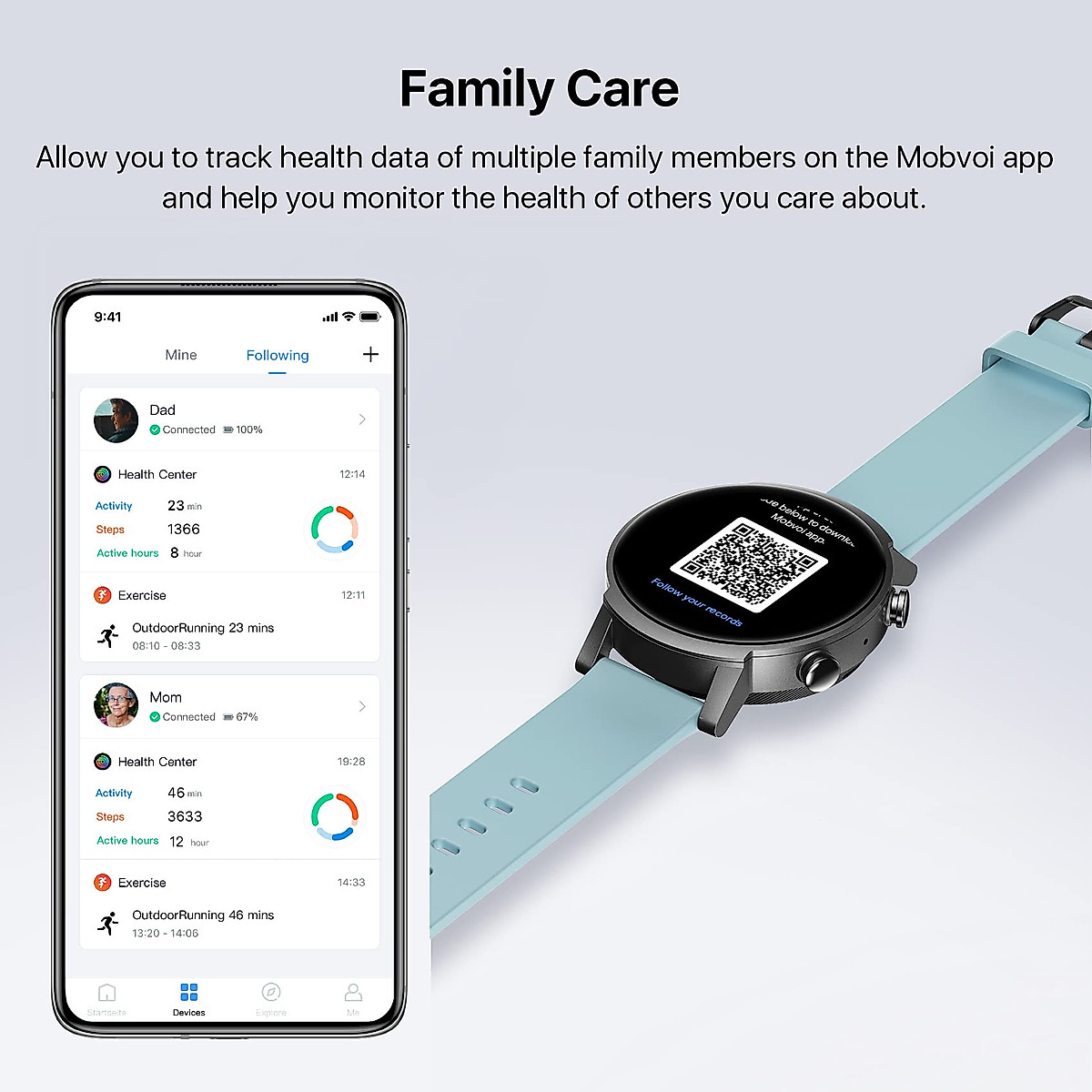 Ticwatch E3 Smart Watch Wear OS by Google for Men Women Plus 20mm Width Silicone Watch Bands Strap Replacement Watchband E3 and GTH Pro Health Monitor Fitness Tracker GPS NFC Mic Speaker