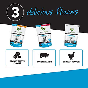 VetriScience GlycoFlex Plus Hip and Joint Supplement Chews for Dogs and Composure Calming Chews for Dogs