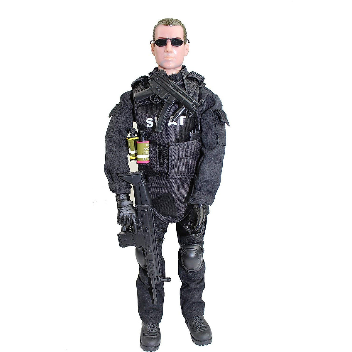 BJPEY 12" Action Figures Toy 1:6 Stand Bendable Soldier Figure Model Toy ( SWAT )