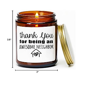 Housewarming Gifts for Neighbor, Cute Neighbor Gift for New Home, New Home for Women, Funny Housewarming Candle Gifts for Neighbor, Neighbor Gifts, Soy Candle