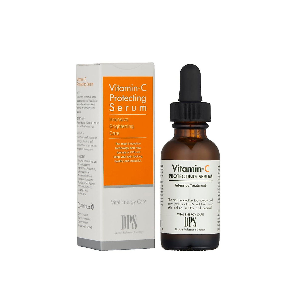 DPS Pure Advanced 25% Vitamin C Serum for Face – High Potency Formula with Vitamin E, Hydrating Panthenol & Natural Antioxidants – Made in USA
