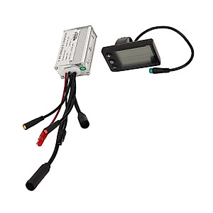 VGEBY Bike Motor Controller,Bike Controller with S866 Display Panel 36V 48V 15A 250W 350W Motor Controller Metal Shell Waterproof Bike Conversion Kit for DIY Electric Scooter