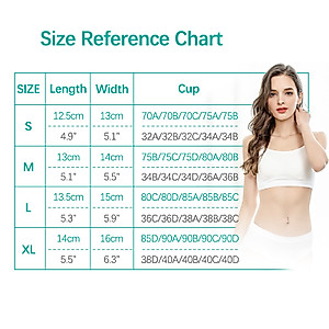 Bra Pad Inserts 3 Pairs, Bra Pads Sewn Padded for Sports Bra A/B/C/D Cup Beige or Black, Green or Grey or Pink Optional-BEIGE-M