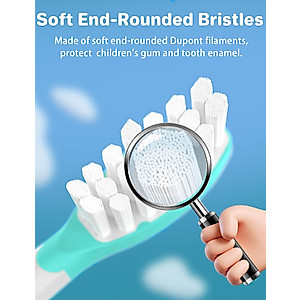 Kids Replacement Heads for Philips Sonicare: 7+ Child Soft Electric Toothbrush Standard Children Brush Head for Boy Girl, Pink & Blue 4 Pack