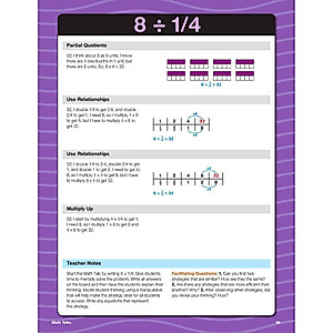 hand2mind Daily Math Fluency Kit for Kids (Grade 5+) - Multiply Up, Partial Quotients, Factor, and Group Flexibility