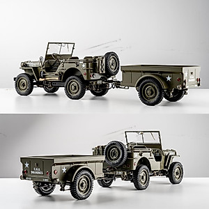 ROCHOBBY Trailer for 1/12 1941 MB Willys Scaler RC Crawler, RC Accessories