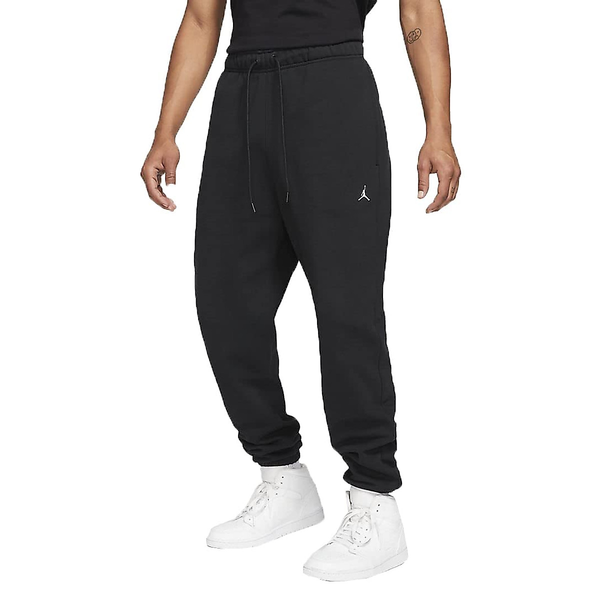 Jordan Black Essentials Fleece Pants - M
