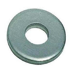 Small Parts Steel Flat Washer, Plain Finish, ASME B18.22.1, 1/4" Screw Size, 9/32" ID, 5/8" OD, 0.065" Thick (Pack of 100)