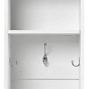 Prepac Narrow Entryway Organizer, White - Set of 2