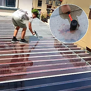 Clear Polycarbonate Sheets Poly Plastic Roof Panel,Anti-UV Rainproof,Transparent Acrylic Sheet,Greenhouse Canopy Carport Cold Frame Replacement Shed Panel,Easy to Bend & Cut (3.3 x 6.6ft)