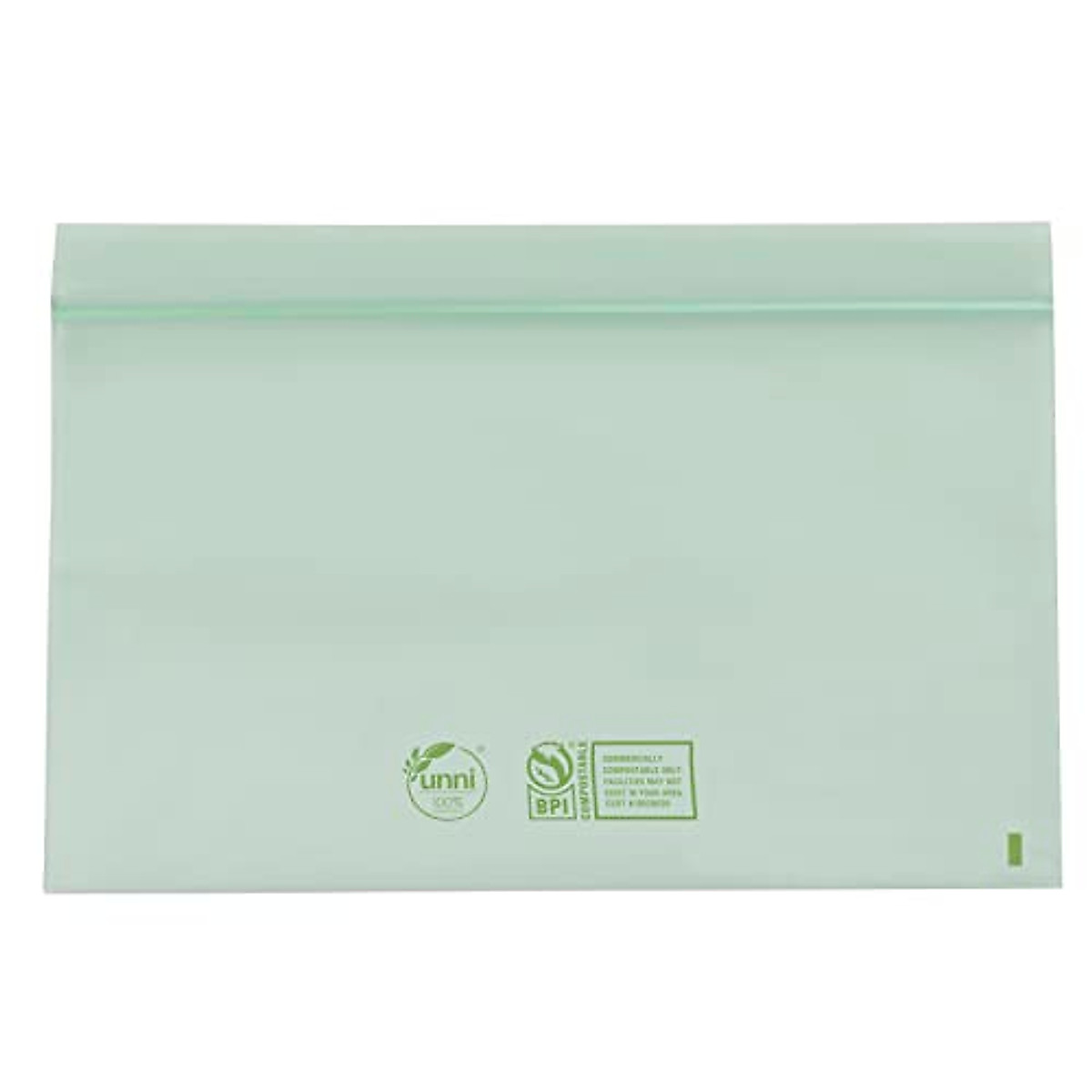 UNNI 100% Compostable Snack Bags, Resealable Compostable Food Storage Bags, 50 Count, 6.5 x 3.7 inches, Earth Friendly Highest ASTM D6400, US BPI and Europe OK Compost Certified, San Francisco