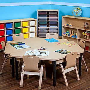 Wood Designs Kids White Rectangular Storage Tray