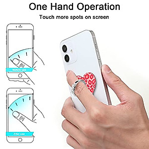 Bonoma Cell Phone Ring Holder Stand Finger Rings Grip,3 Pack Universal Leopard Print Phone Finger Ring Holder,360 Degree Rotation Finger Ring Kickstand Compatible with All Smartphones