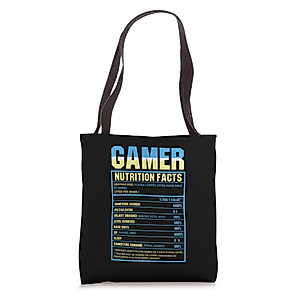Gamer Nutrition Facts - Funny Gamer Tote Bag