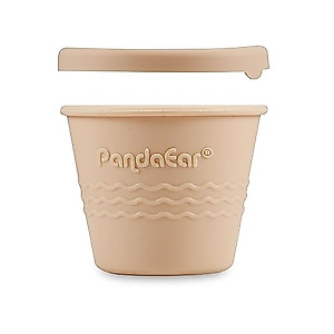 PandaEar 12 Pack Silicone Baby Food Storage Containers, 4 oz Reusable Small Snack Containers Freezer Storage with Airtight Lids Leak Proof for Infants Kids Babies, Microwave & Dishwasher Safe