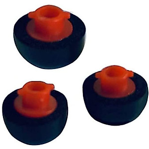 BLLQ in-Ear Tip Adapter Mount Memory Foam Ear Tips Compatible with Plantronics Voyager 5200 / Voyager Legend /Pro , Reducing Noise Earbuds Foam Ear Tips, 3 Piece S/M/L, Foam Black