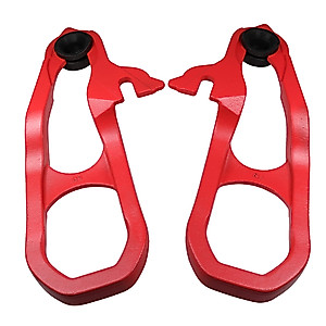 JDMSPEED New Heavy Daty Front Car Tow Hooks Left & Right with Hardware Red Replacement for Dodge Ram 1500 DT with 3.6L 5.7L Engine 2019 2020 2021 2022 Replaces 82215268AB 82215268AB 68272945AB